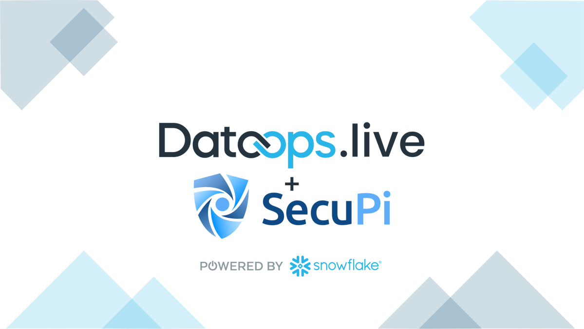 SecuPi Data Security and DataOps.live: Safeguarding your Finances